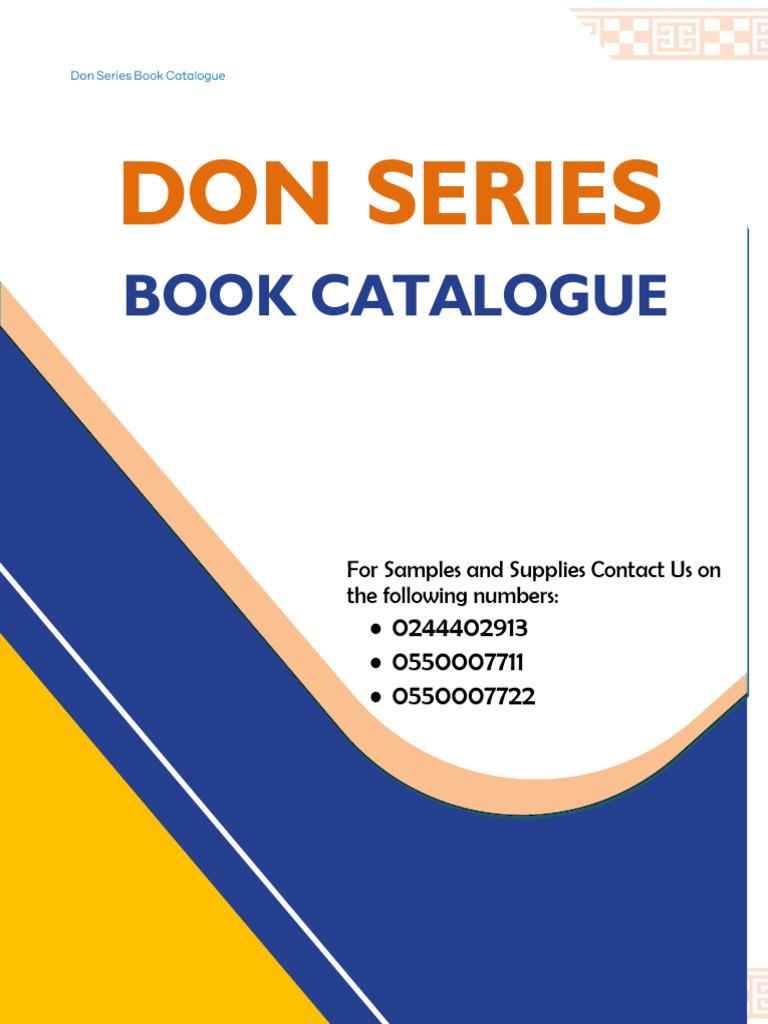 Don Series Book Catalogue | PDF | Pedagogy