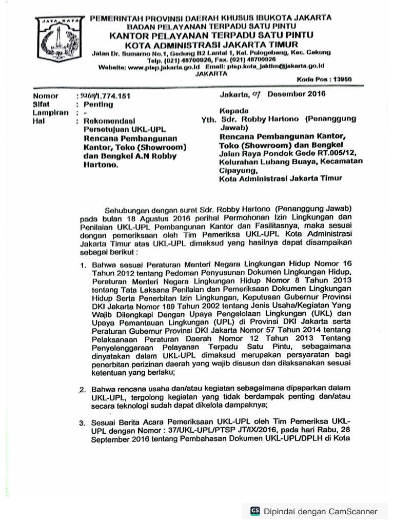 Rekomendasi UKL UPL | PDF