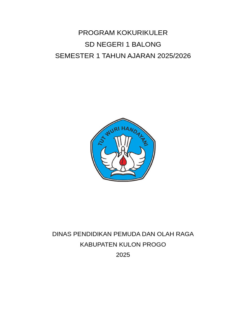 Program Kokurikuler | PDF