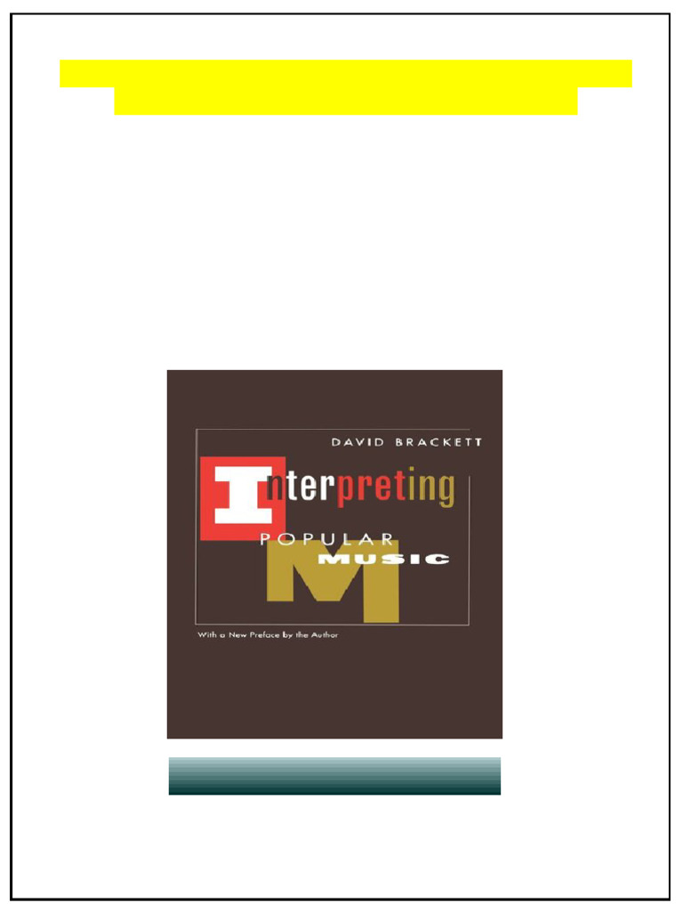 Interpreting Popular Music With a new preface by the author David ...