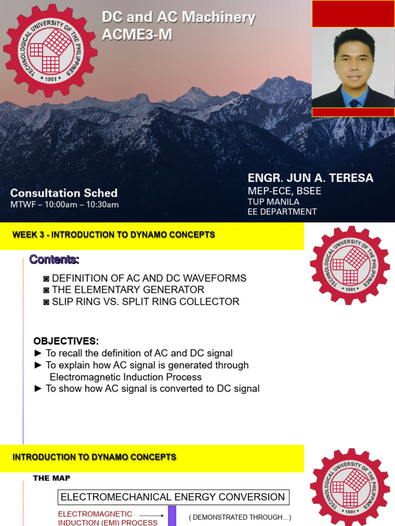 Module1 - Introduction To DC Machines | PDF | Electric Generator | Electric Motor