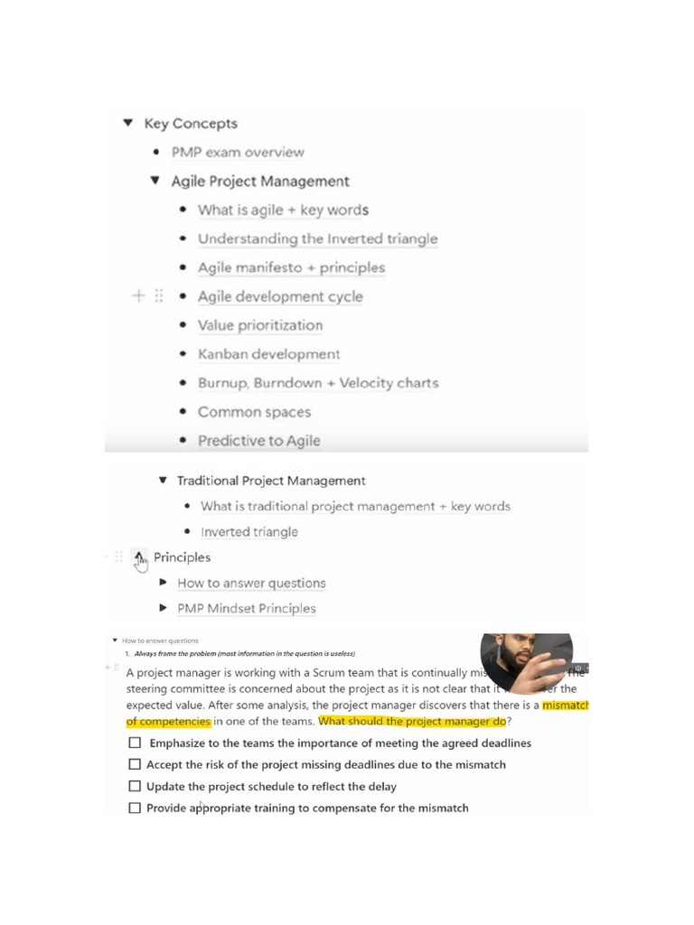 PMP Cheat Sheet - Topics | PDF