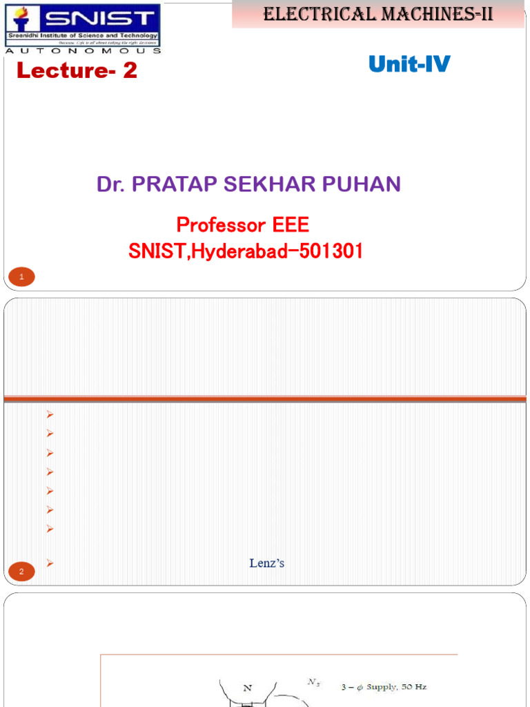 Induction Motor Principles and Slip Effects | PDF | Electric Motor ...