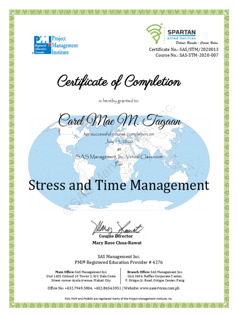 SAS - Stress Management | PDF
