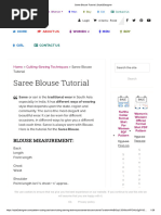 Basic Sari Blouse Pattern Guide | PDF | Blouse | Waist