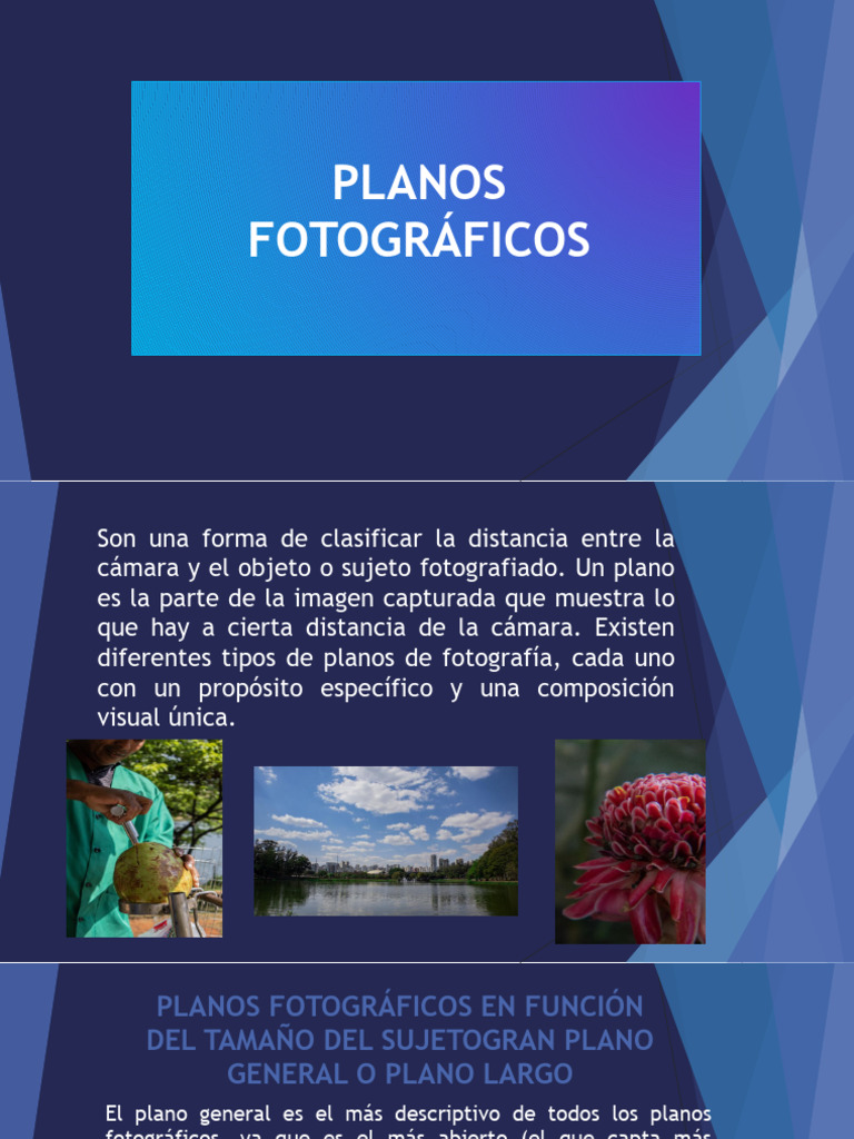 Tipos de Planos Fotográficos | PDF | Cámara