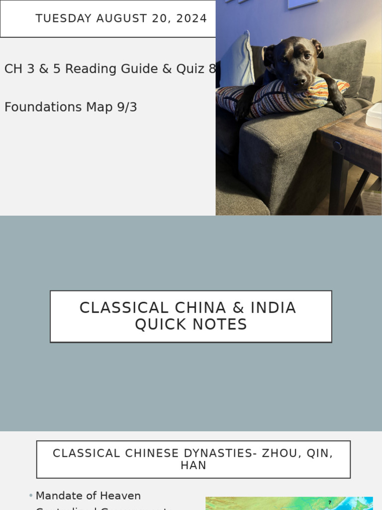 Classical China & India Quick Notes | PDF | Confucianism | China