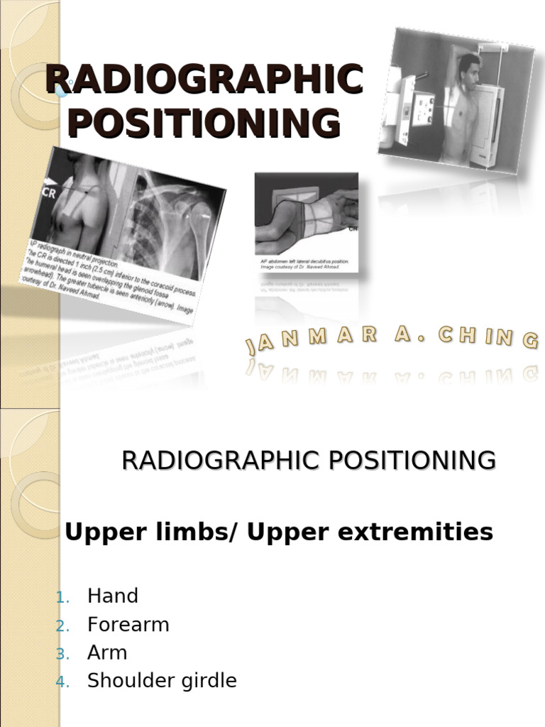 Radiographic Positioning Techniques | PDF | Knee | Ankle