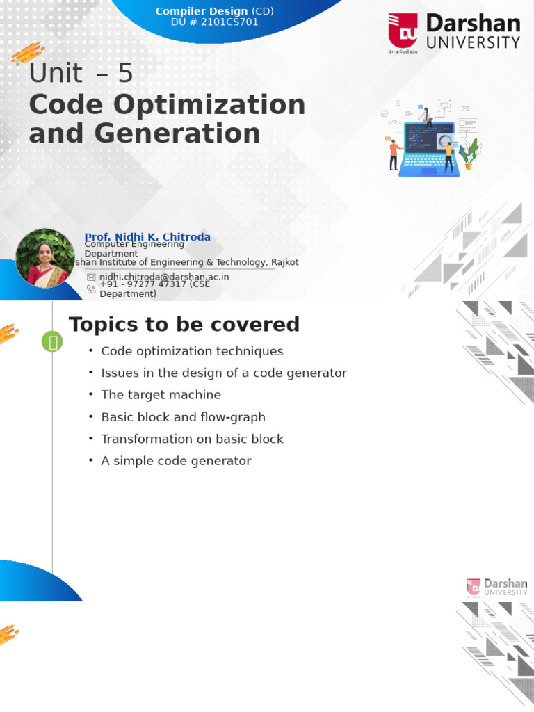 Unit 5 | PDF | Program Optimization | Compiler