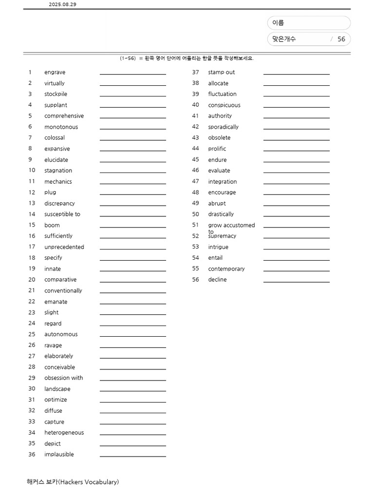 Hackers Vocabulary Word List | PDF