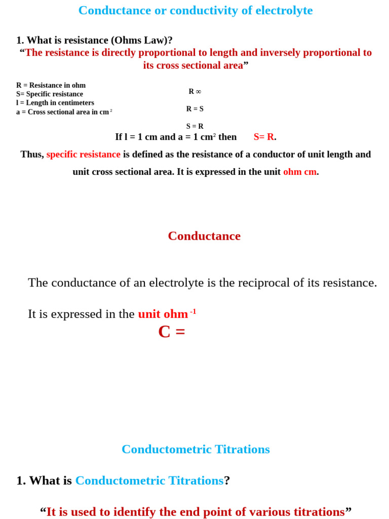 Conductometric Titration 1607424492673 | PDF | Titration | Chemistry