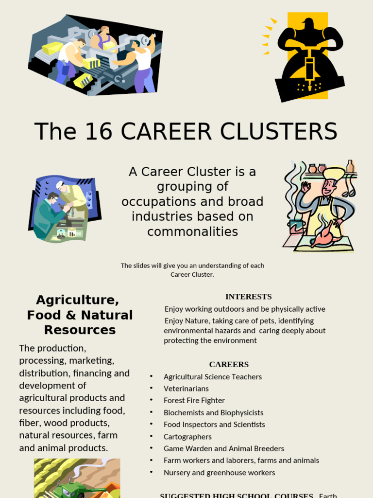 Overview of 16 Career Clusters | PDF | Science | Transport