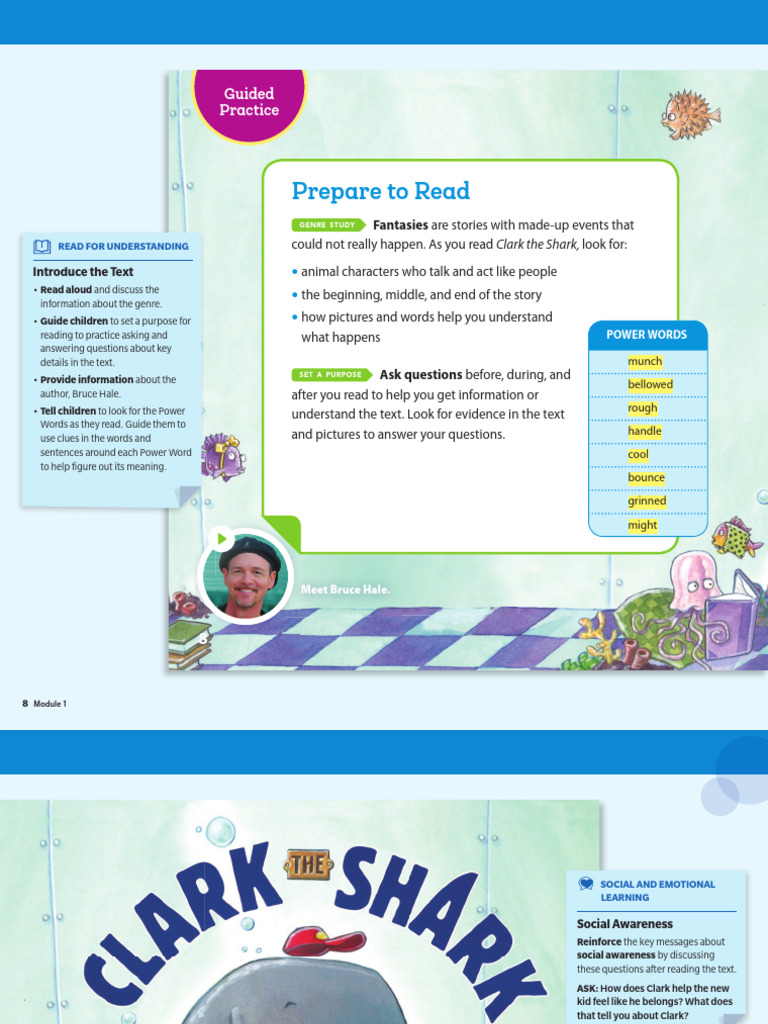 Clark the Shark: A Reading Guide | PDF | Phonics