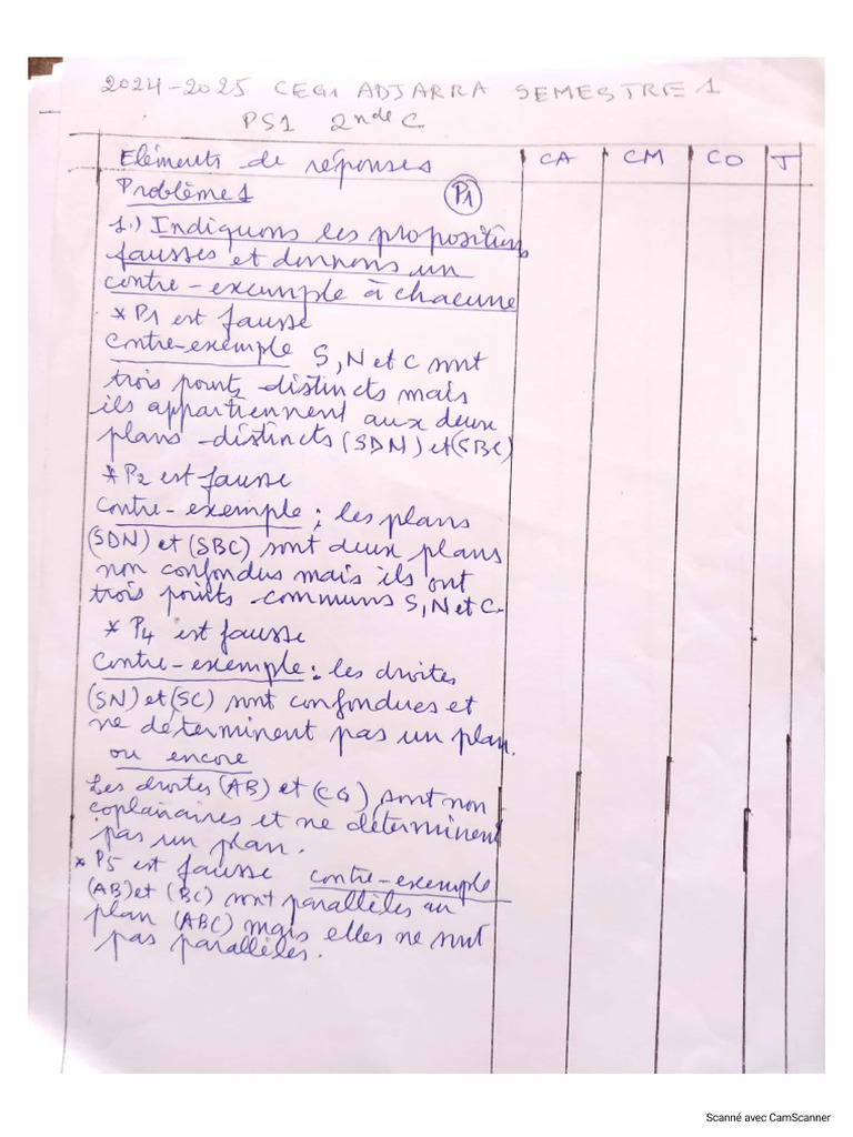 Reponses Seconde C | PDF