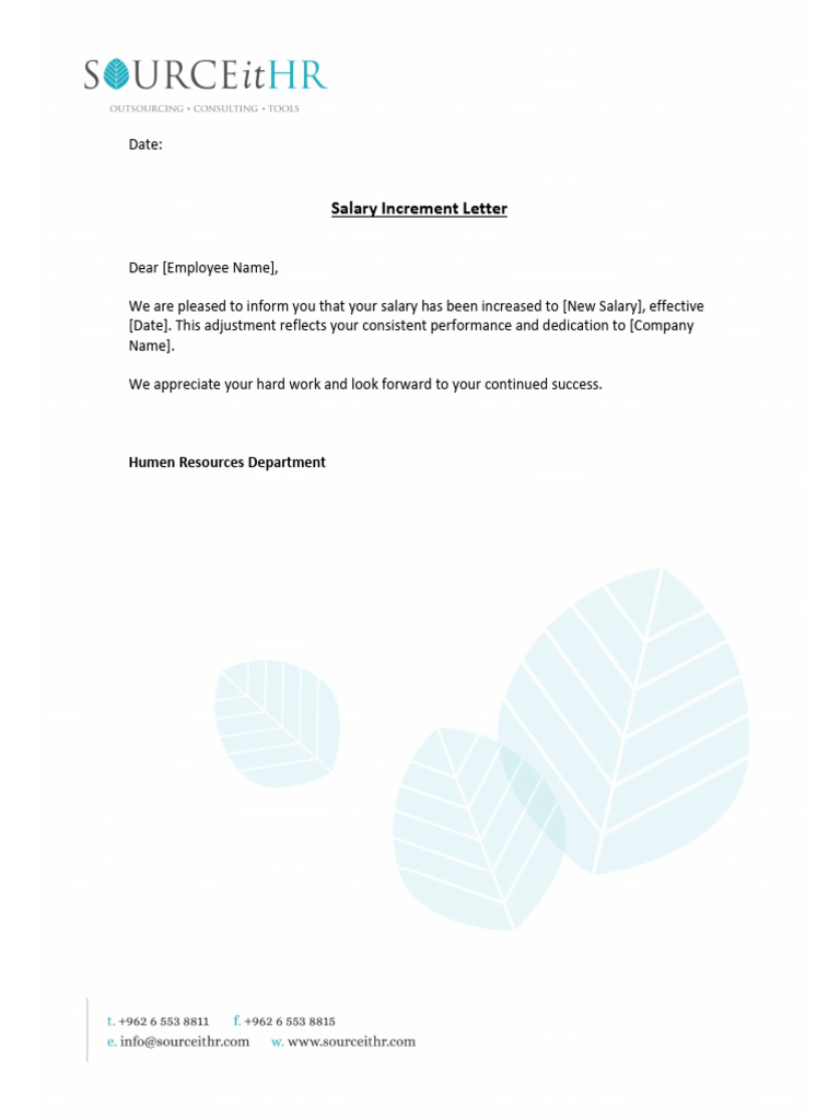 Salary Increment Letter | PDF