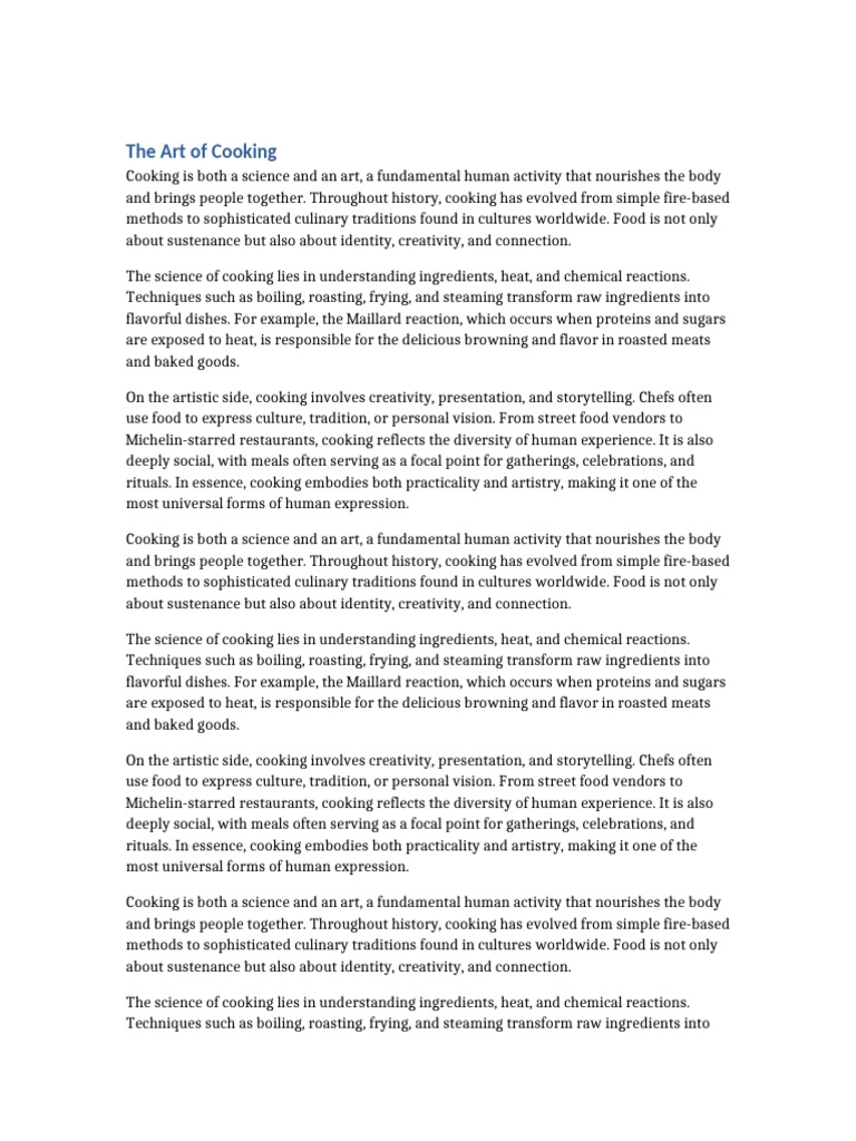 Test Word Doc 3 | PDF | Cooking | Roasting