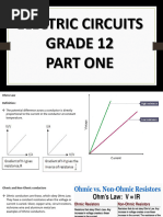 Grade 12 Electric Circuits Guide | PDF | Electrical Resistance And ...