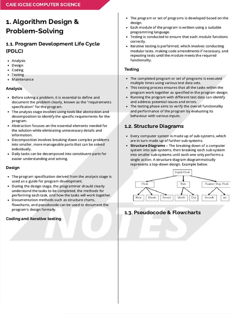 CAIE IGCSE Computer Science Practical | PDF | Computer Program ...