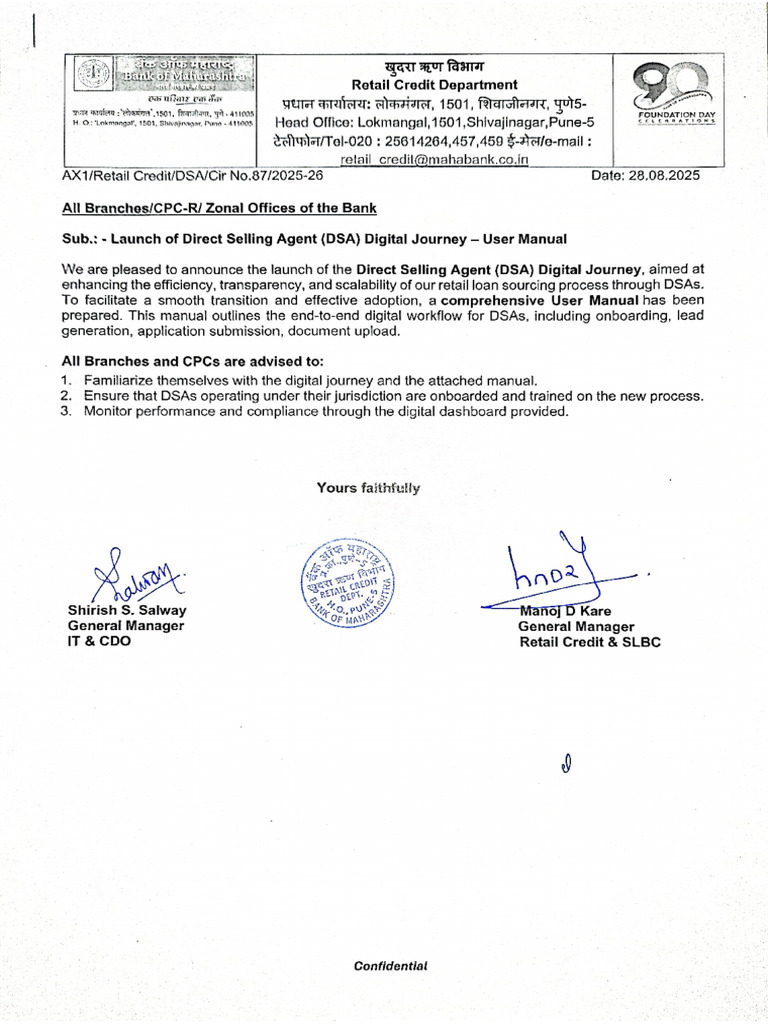 Launch of Direct Selling Agent (DSA) Digital Journey - User Manual ...