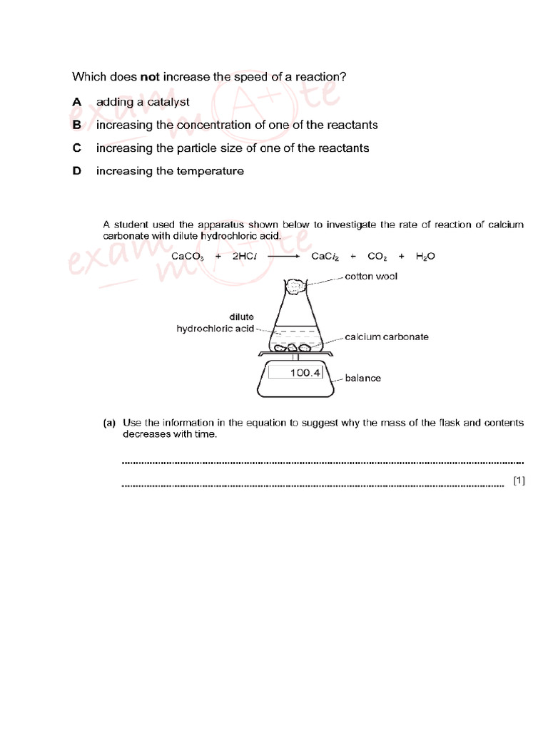 Chem Rev Worksheet 1 | PDF
