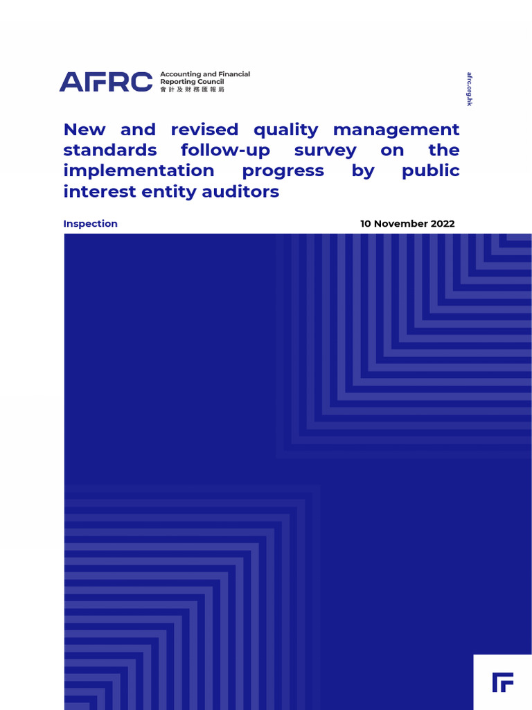 AFRC SoQM Phase 2 Survey Report 20221110 | PDF | Audit | Risk Assessment
