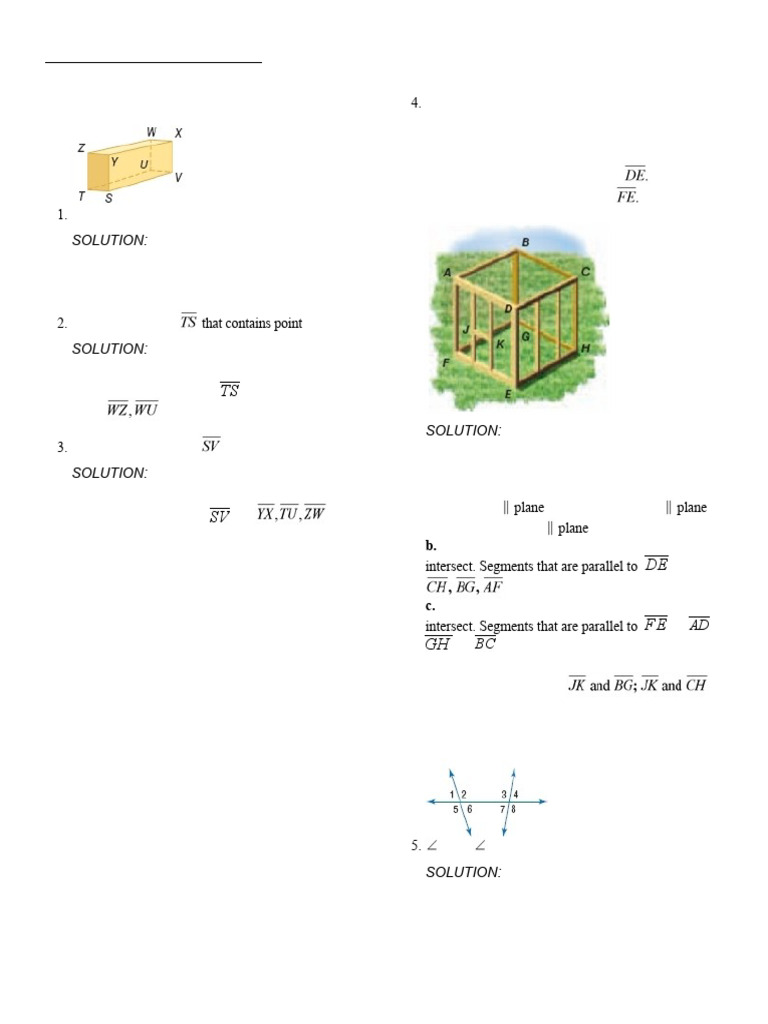 3-1 Parallel Lines and Transversals | PDF | Angle | Elementary Mathematics