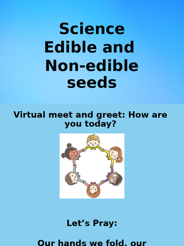 Edible and Non-Edible | PDF