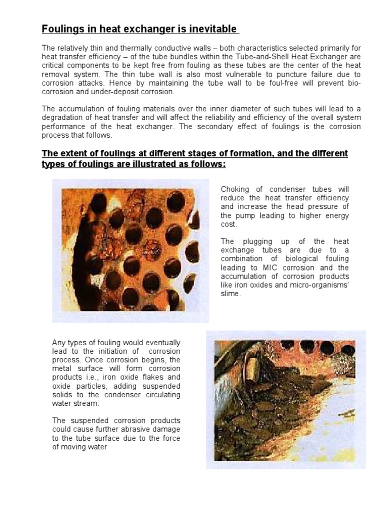 Impact of Fouling on Heat Exchangers | PDF | Heat Exchanger | Biofilm