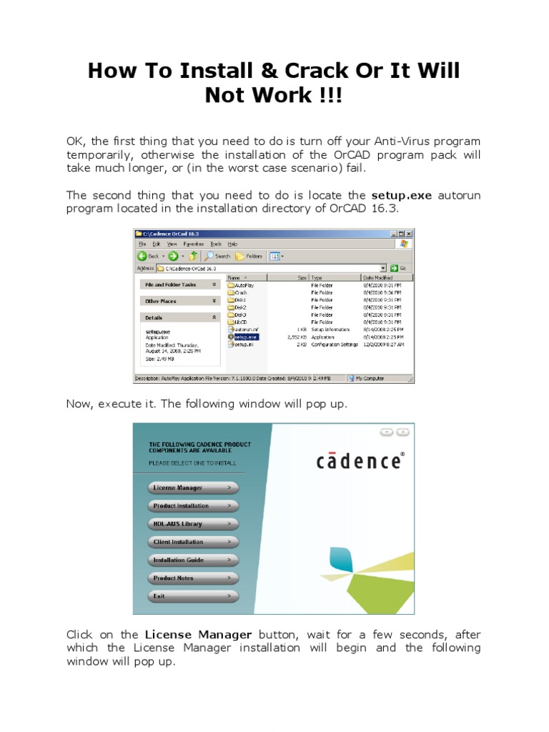 How To Install & Crack or It Will Not Work !!! | PDF | Installation ...