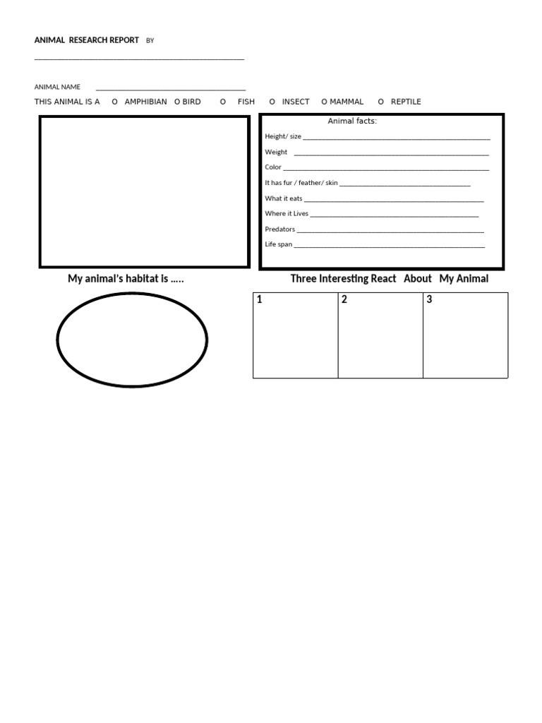 Animal Reserch Report by | PDF