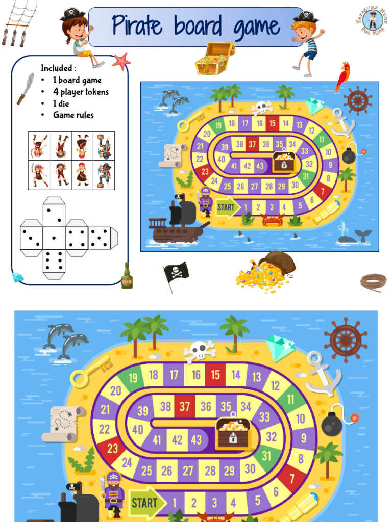 Pirate Board Game Printable | PDF