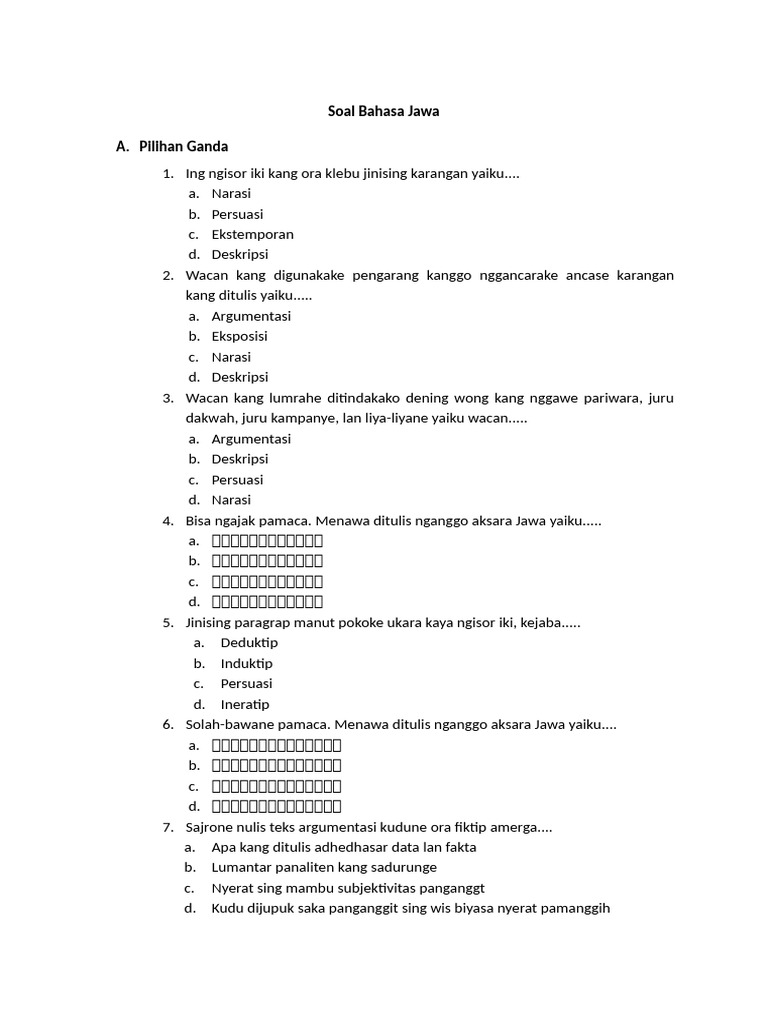 Bahasa Jawa Kelas 9 | PDF