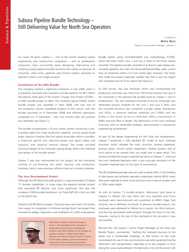 Watt Bundle | PDF | Subsea (Technology) | Pipeline Transport