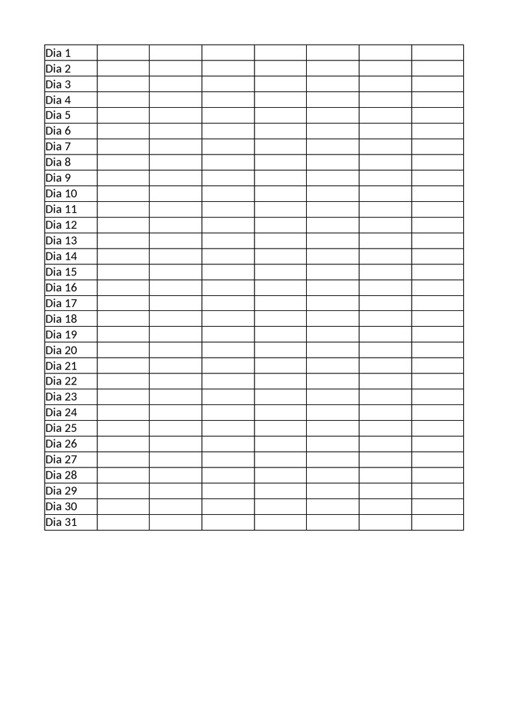 Daily Log for 31 Days | PDF