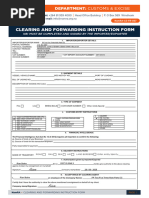 Namibian Clearing and Forwarding Instruction Form | PDF | Customs ...