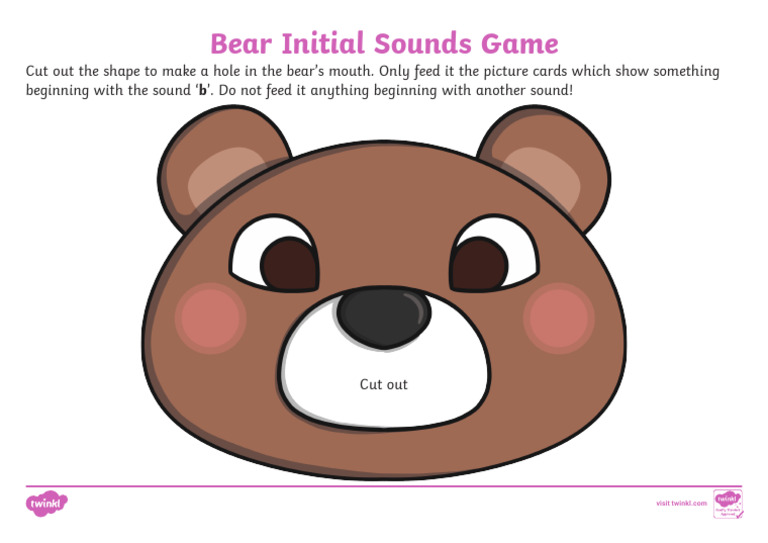 Bear Initial Sounds Game | PDF