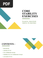 Sahrmann Core Stability Test | PDF