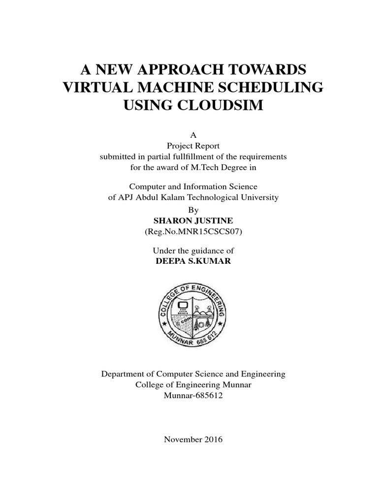 Thesis | PDF | Cloud Computing | Virtual Machine