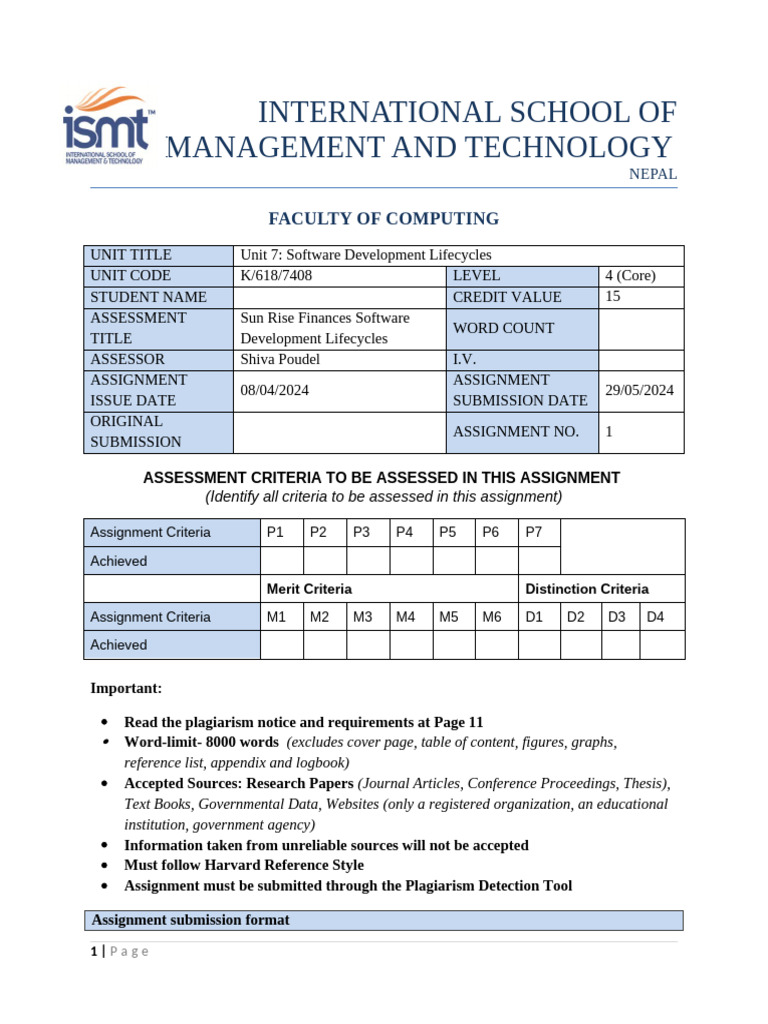 Software Development Lifecycles Assignment | PDF | Currency | Software ...