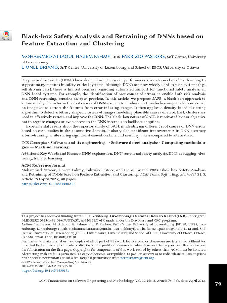 2024 - Black-Box Safety Analysis and Retraining of DNNs Based On ...