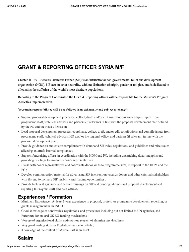 Grant Officer | PDF
