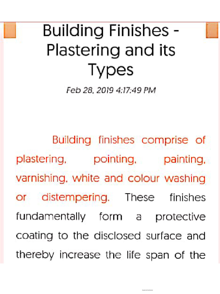 Finishes | PDF