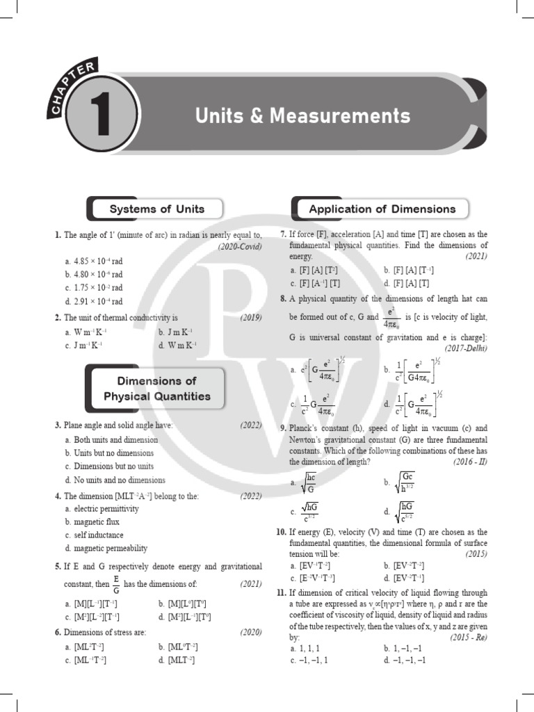 Units and Measurements in Physics | PDF | Acceleration | Force