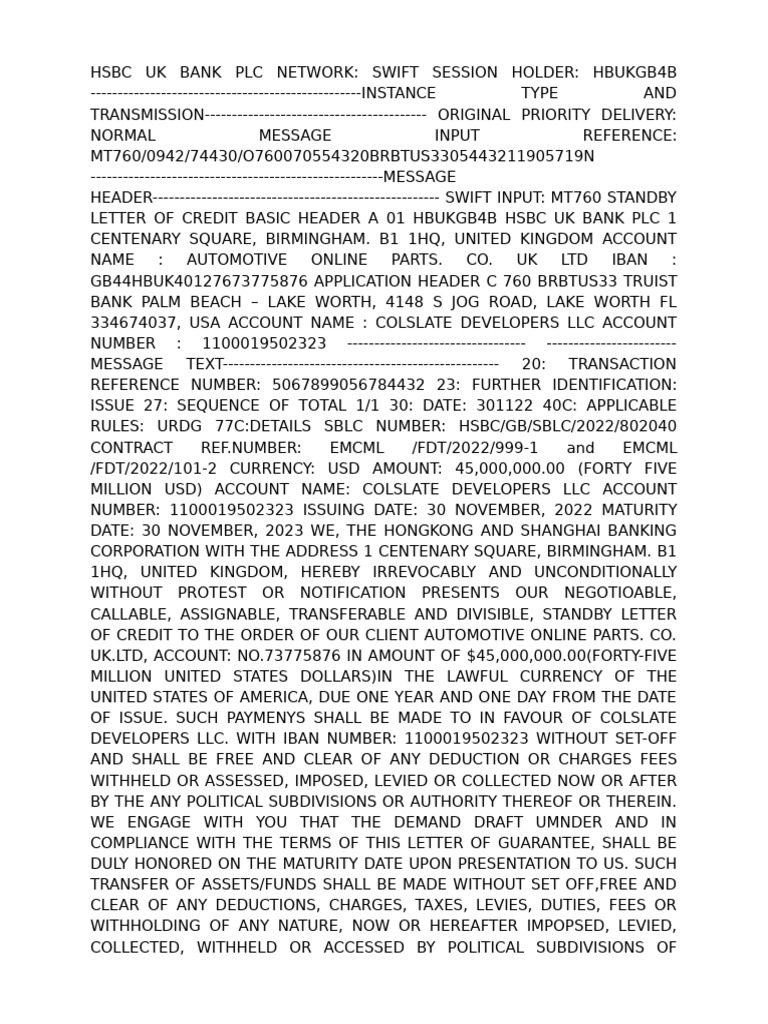 Sandeep Kapoor Typing 3 Pags | PDF | Letter Of Credit | Financial Services