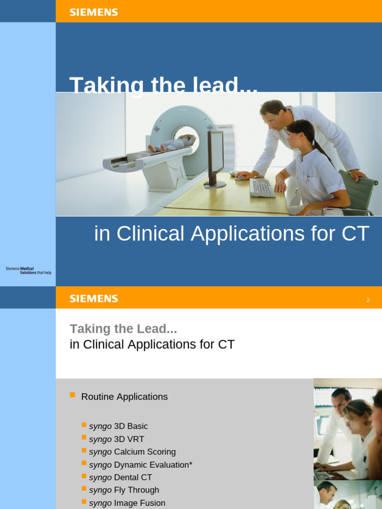 Clinical Applications of CT Imaging | PDF | Ct Scan | Diseases And ...