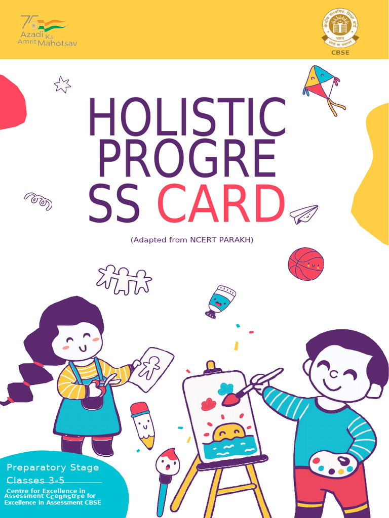 Holistic Progress Card for Classes 3-5 | PDF | Area | Reading Comprehension