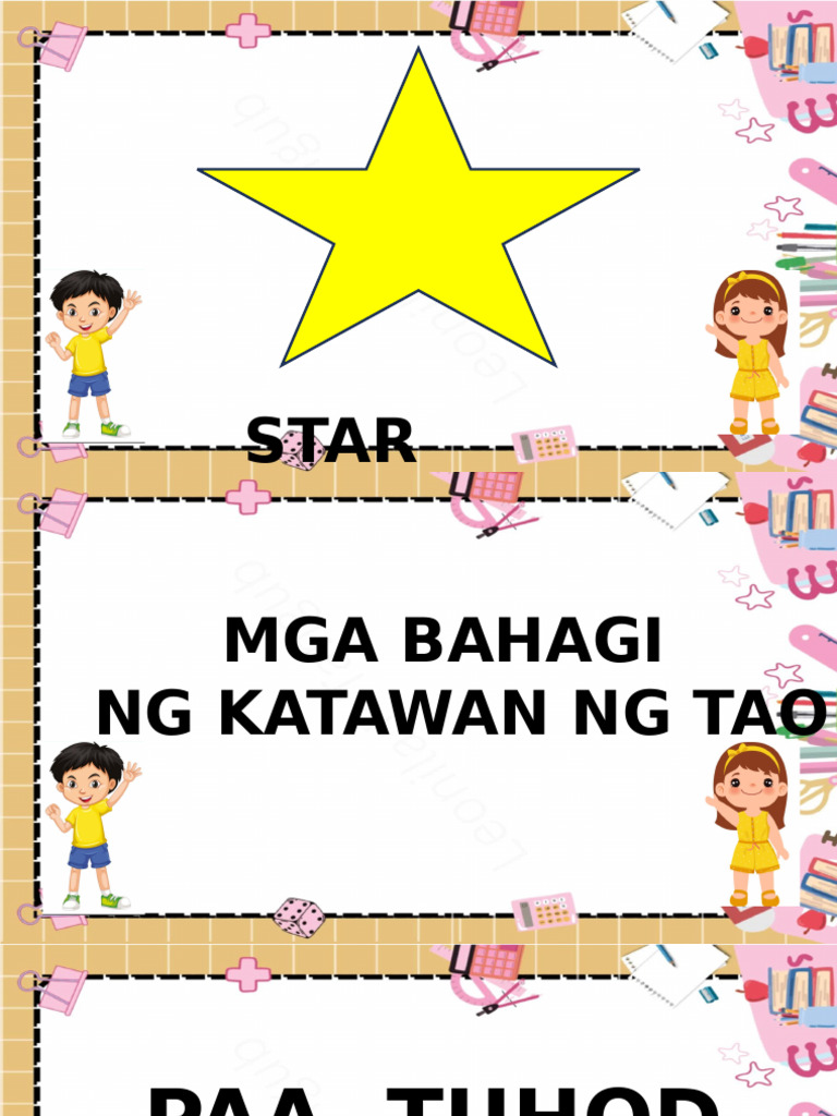 Mga Bahagi NG Katawan | PDF