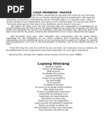 Filipino Cooperative Pledge | PDF | Self-Improvement
