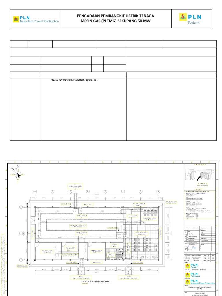 00 S 18 UAC 010 CCR Building Cable Trench Layout (R2 A) | PDF ...