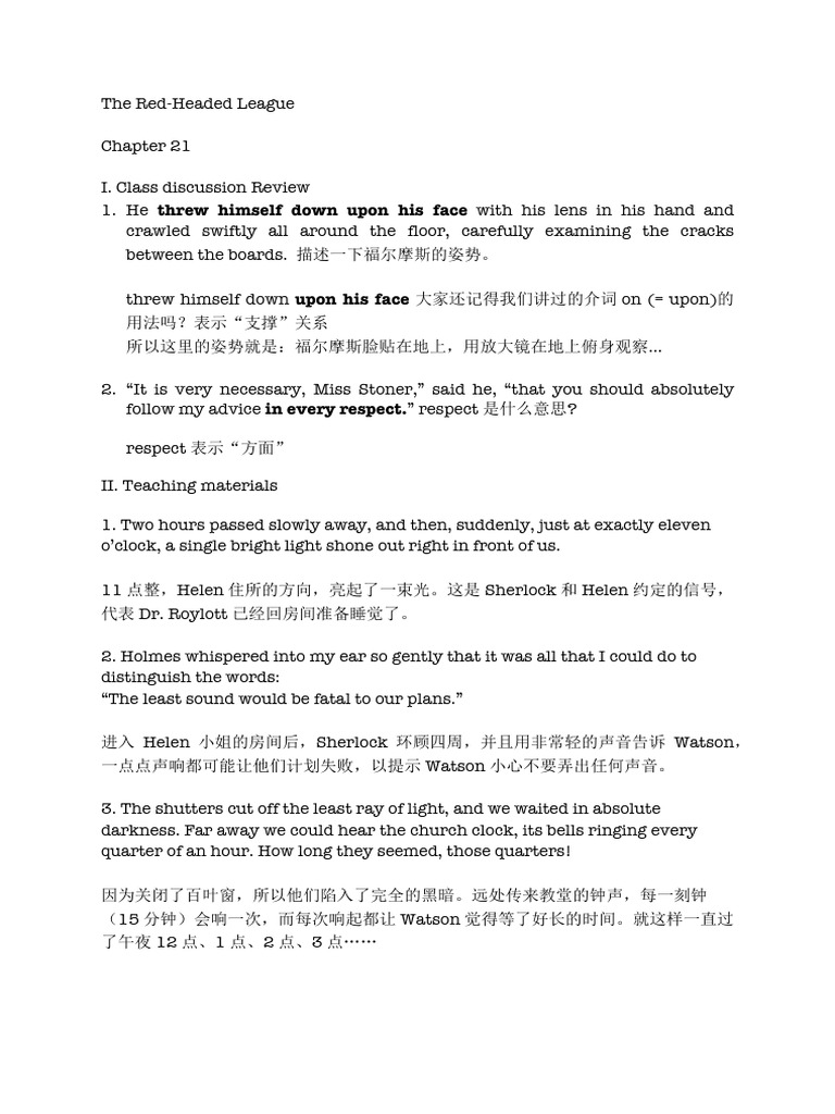 The Adventure of The Speckled Band-D22 | PDF | The Adventure Of The ...